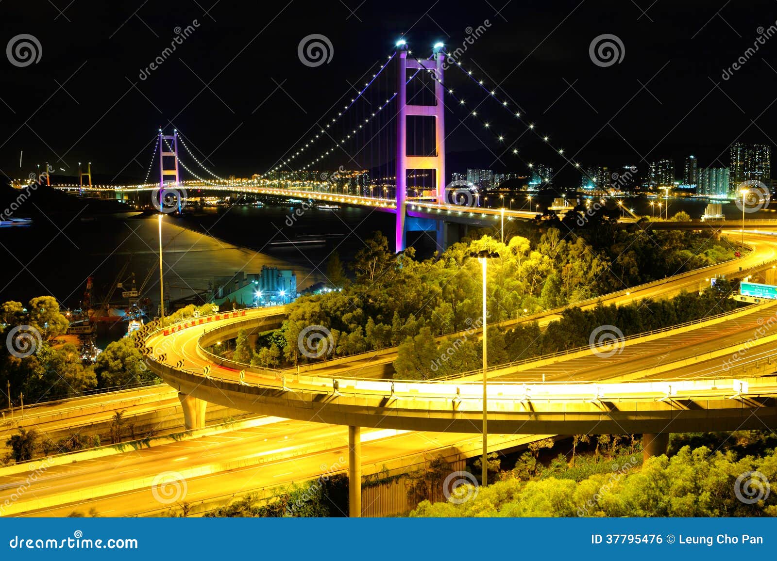 Hong Kong bridge stock photo. Image of building, hongkong - 37795476