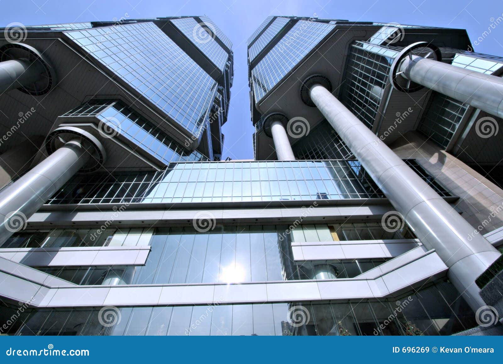 Hong Kong Building Looking Upward Stock Image - Image of office, upward ...
