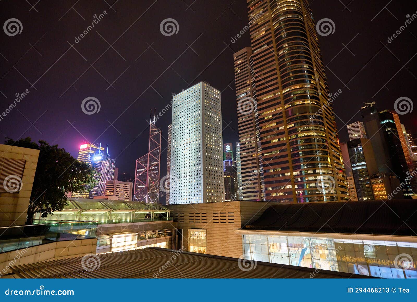 Hong Kong editorial stock photo. Image of night, outdoor - 294468213