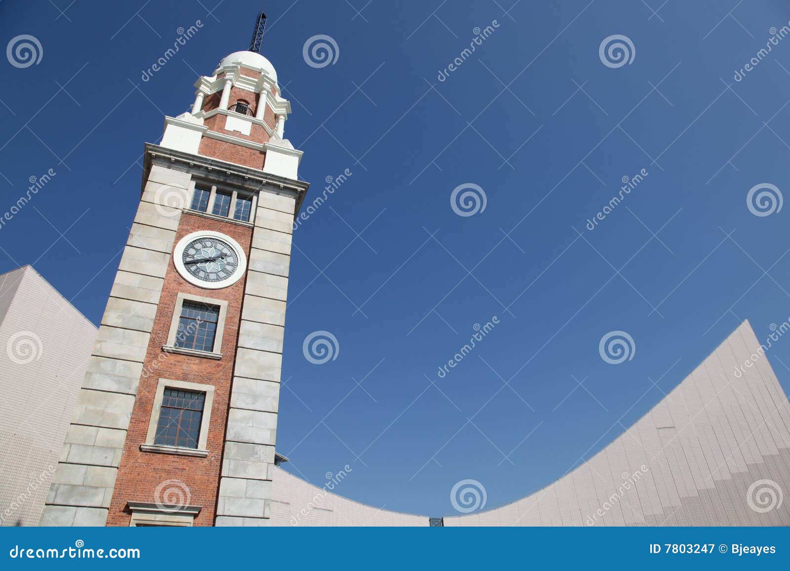 Hong Kong clock tower stock image. Image of brick, tower - 7803247