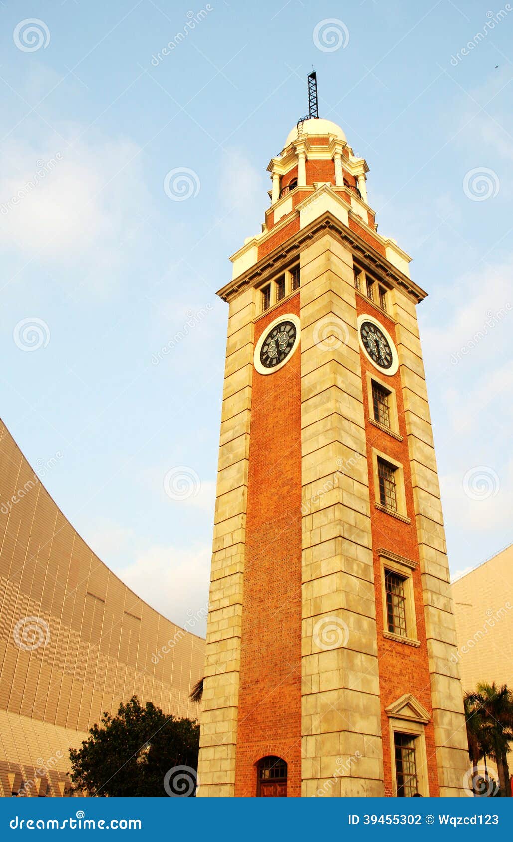 Hong Kong Clock Tower stock photo. Image of tall, kowloon - 39455302