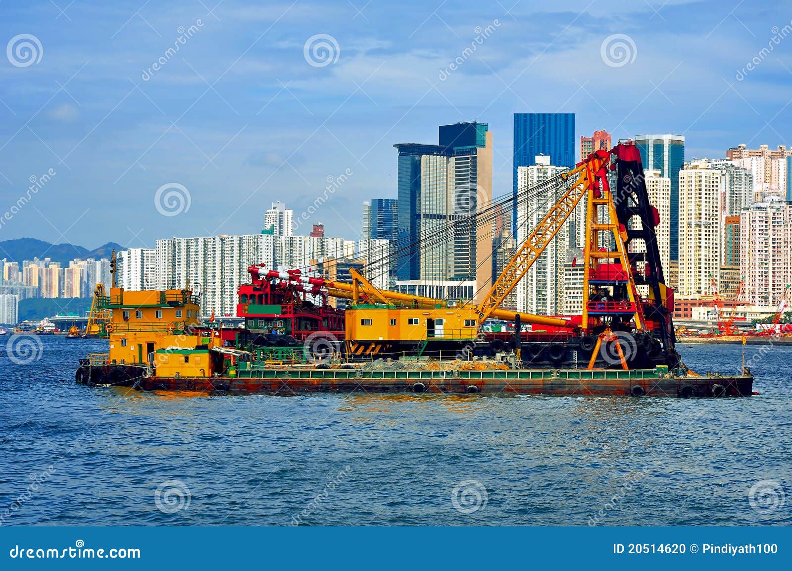 Hong Kong Construction at Sea Stock Photo - Image of ocean, cargo: 20514620