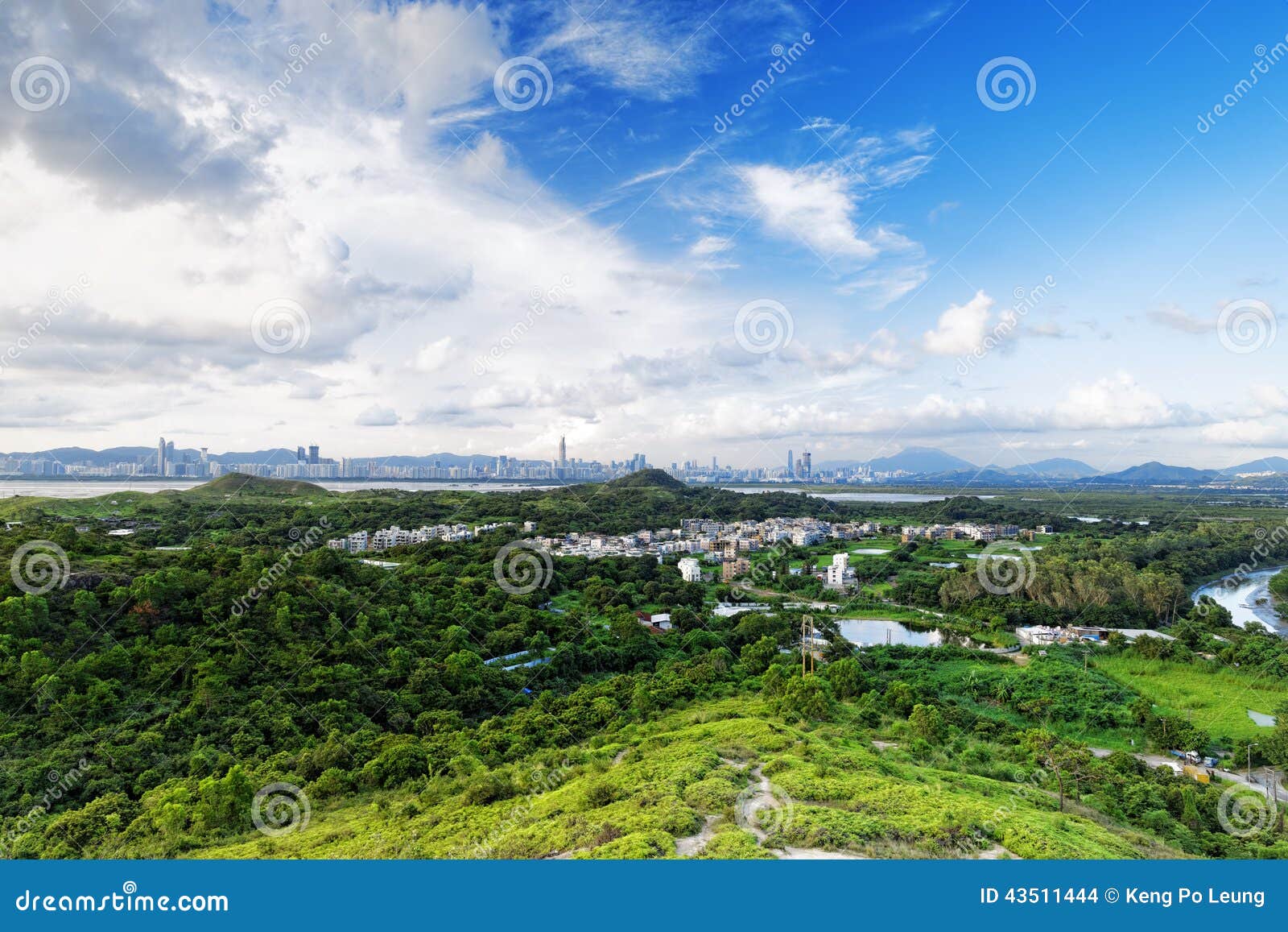 Hong Kong countryside stock photo. Image of house, park - 43511444