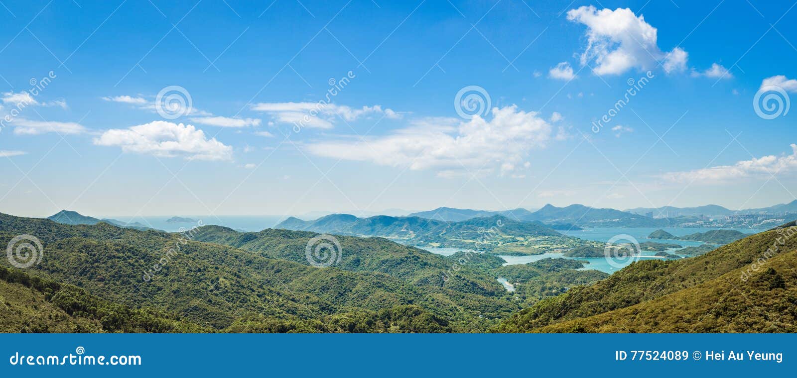 Hong Kong Countryside Landskappanorama Fotografering för Bildbyråer ...