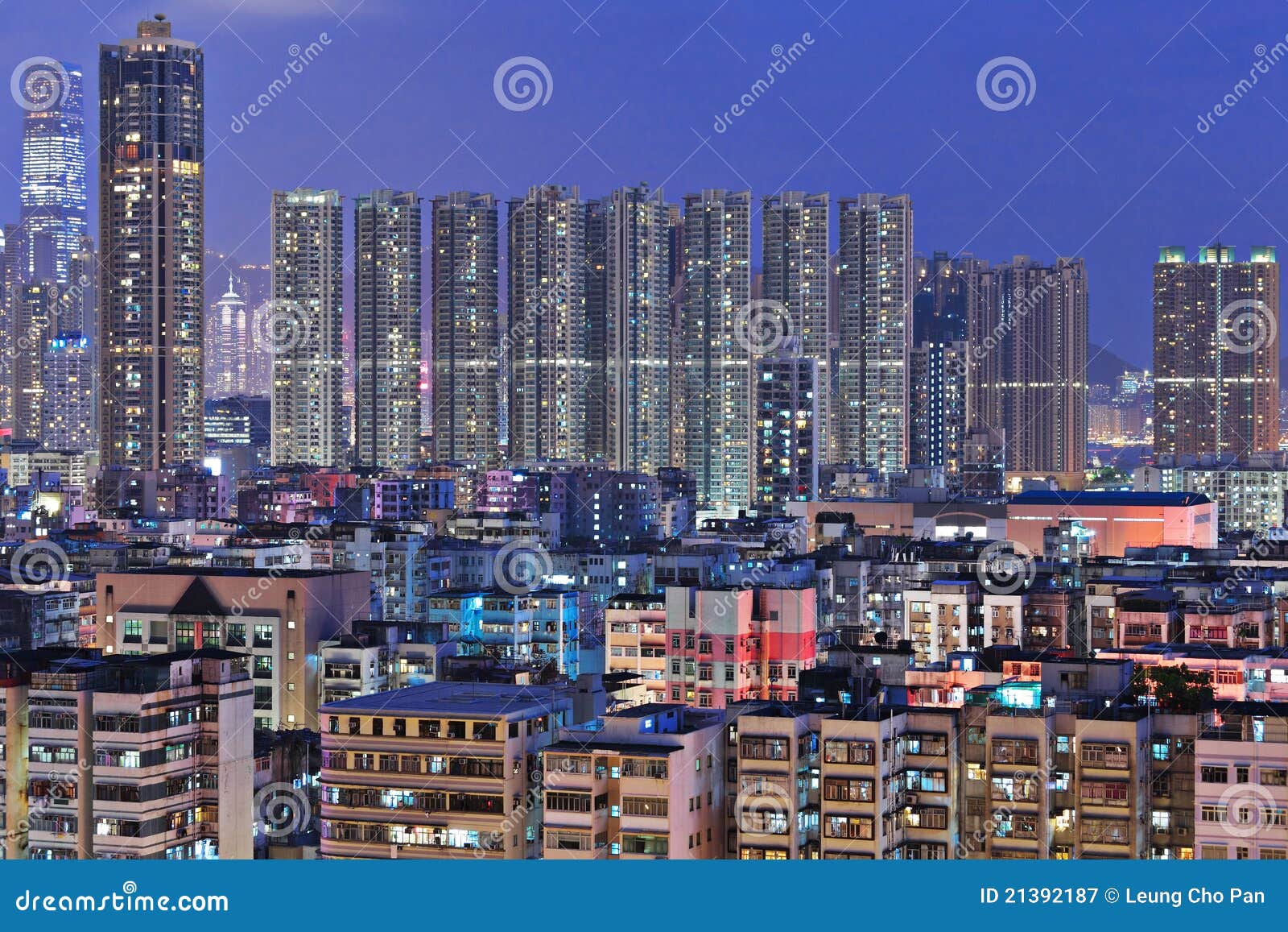 Hong Kong with Crowded Building Stock Image - Image of busy, downtown ...