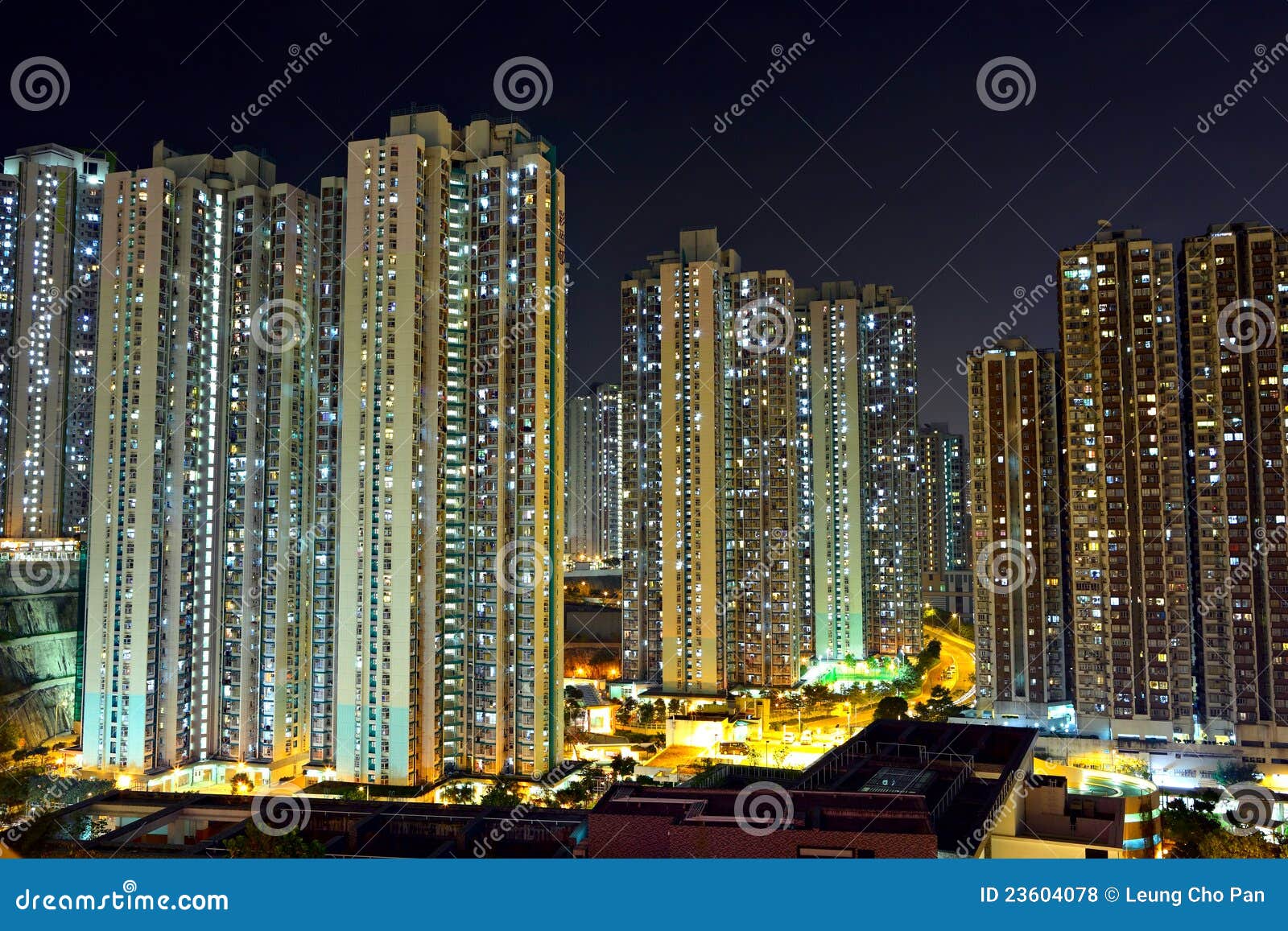Hong Kong with Crowded Building Stock Photo - Image of metropolis ...