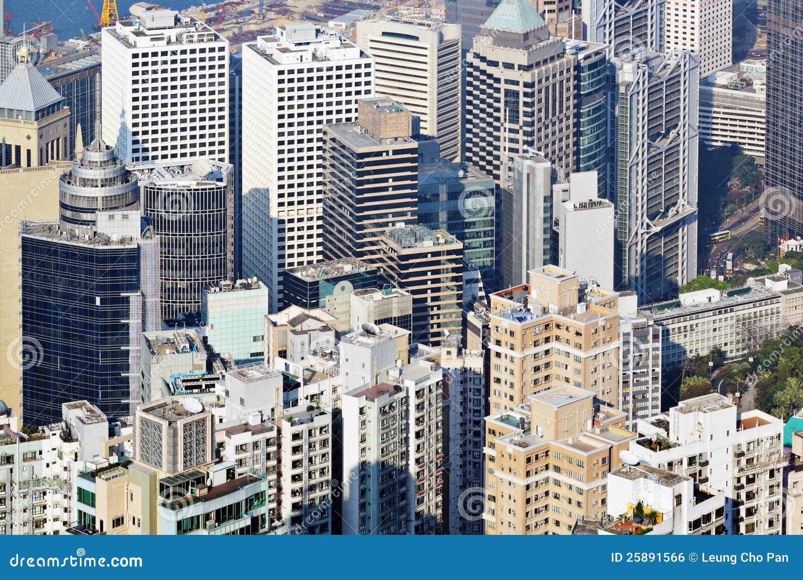 Hong Kong crowded building stock photo. Image of china - 25891566