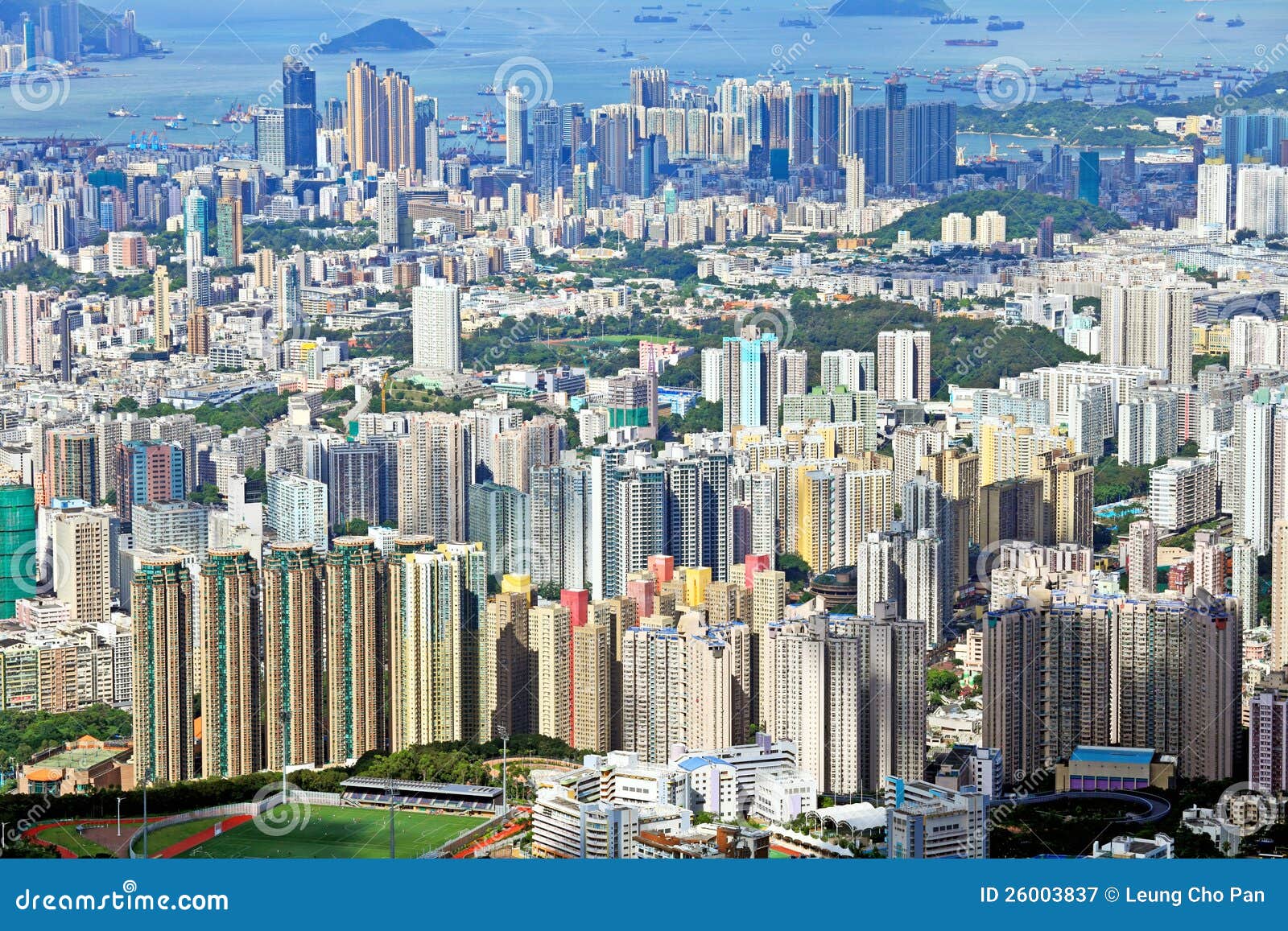 Hong Kong crowded building stock image. Image of high - 26003837