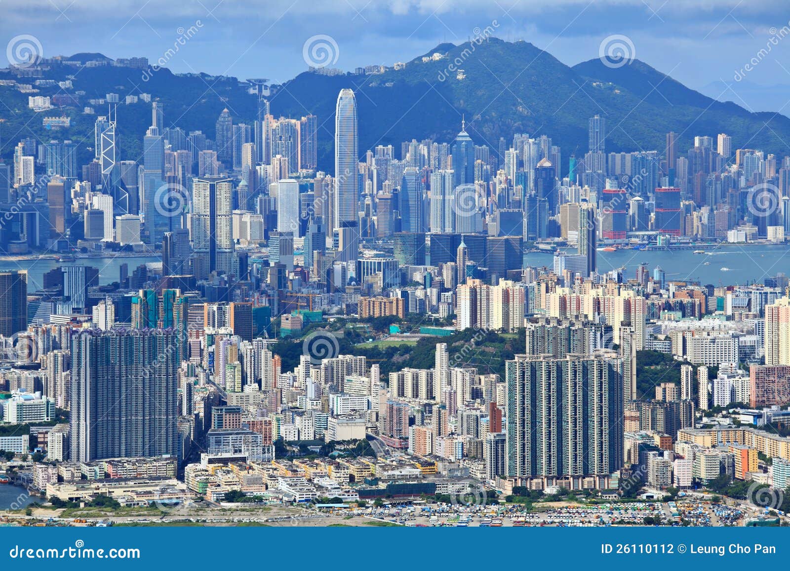 Hong Kong crowded building stock photo. Image of rise - 26110112