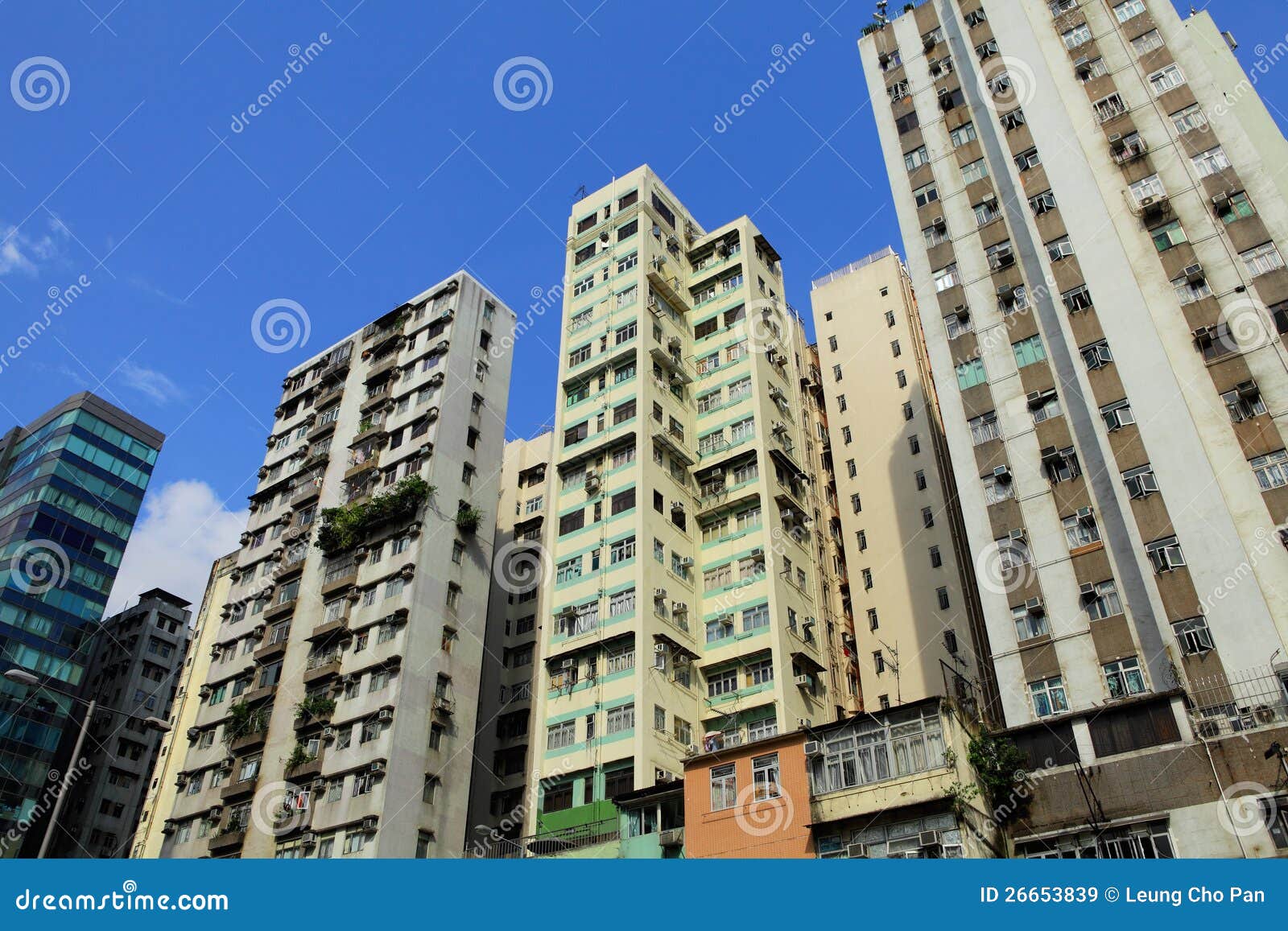 Hong Kong crowded building stock image. Image of real - 26653839