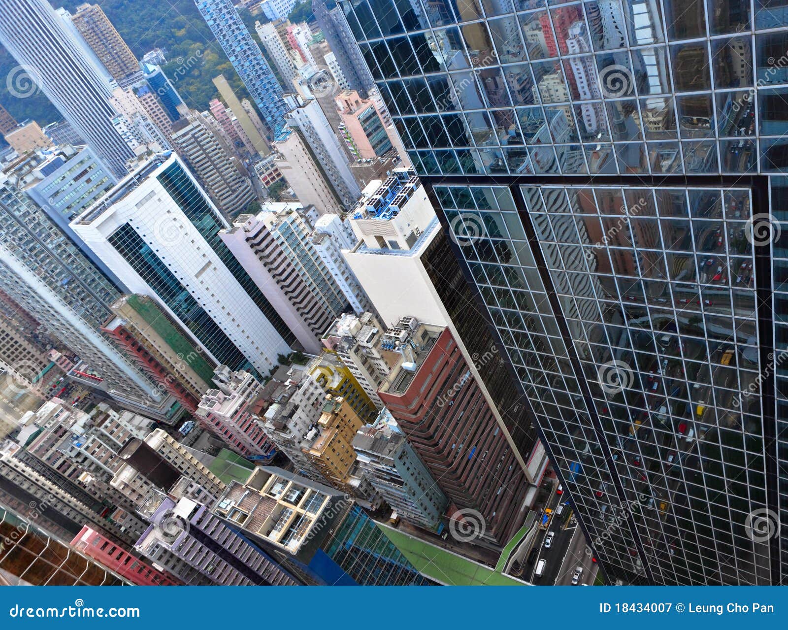 Hong Kong Crowded Buildings Stock Image - Image of hong, glass: 18434007