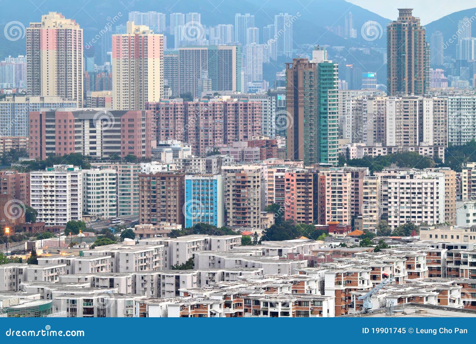 Hong Kong Crowded Buildings Stock Image - Image of exterior, china ...