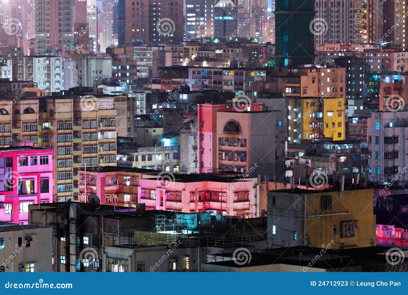 Hong Kong with Crowded Buildings Stock Image - Image of city ...