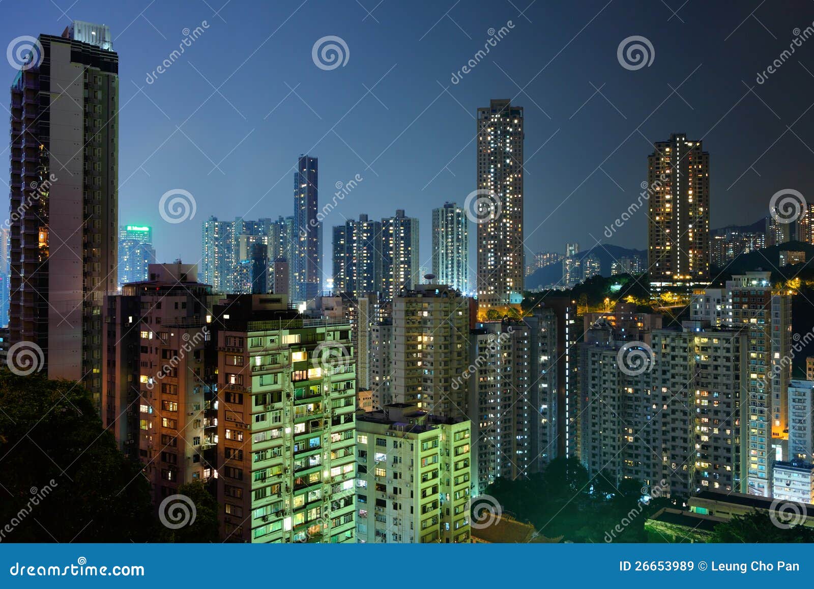 Hong Kong with Crowded Buildings Editorial Stock Image - Image of ...
