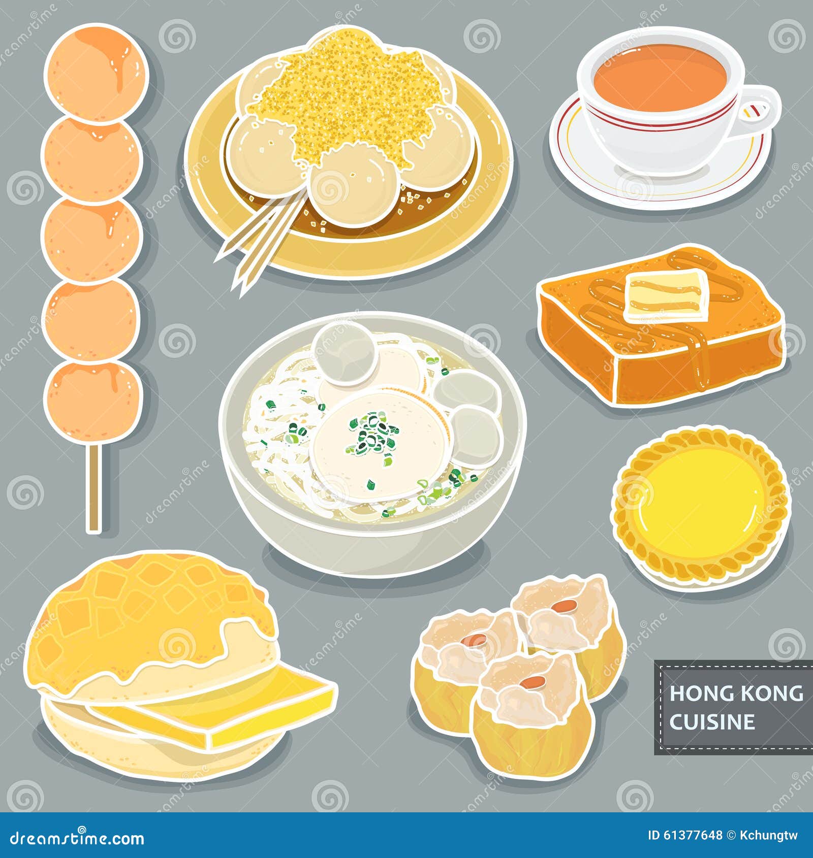 Hong Kong Style Cafe Food Clipart