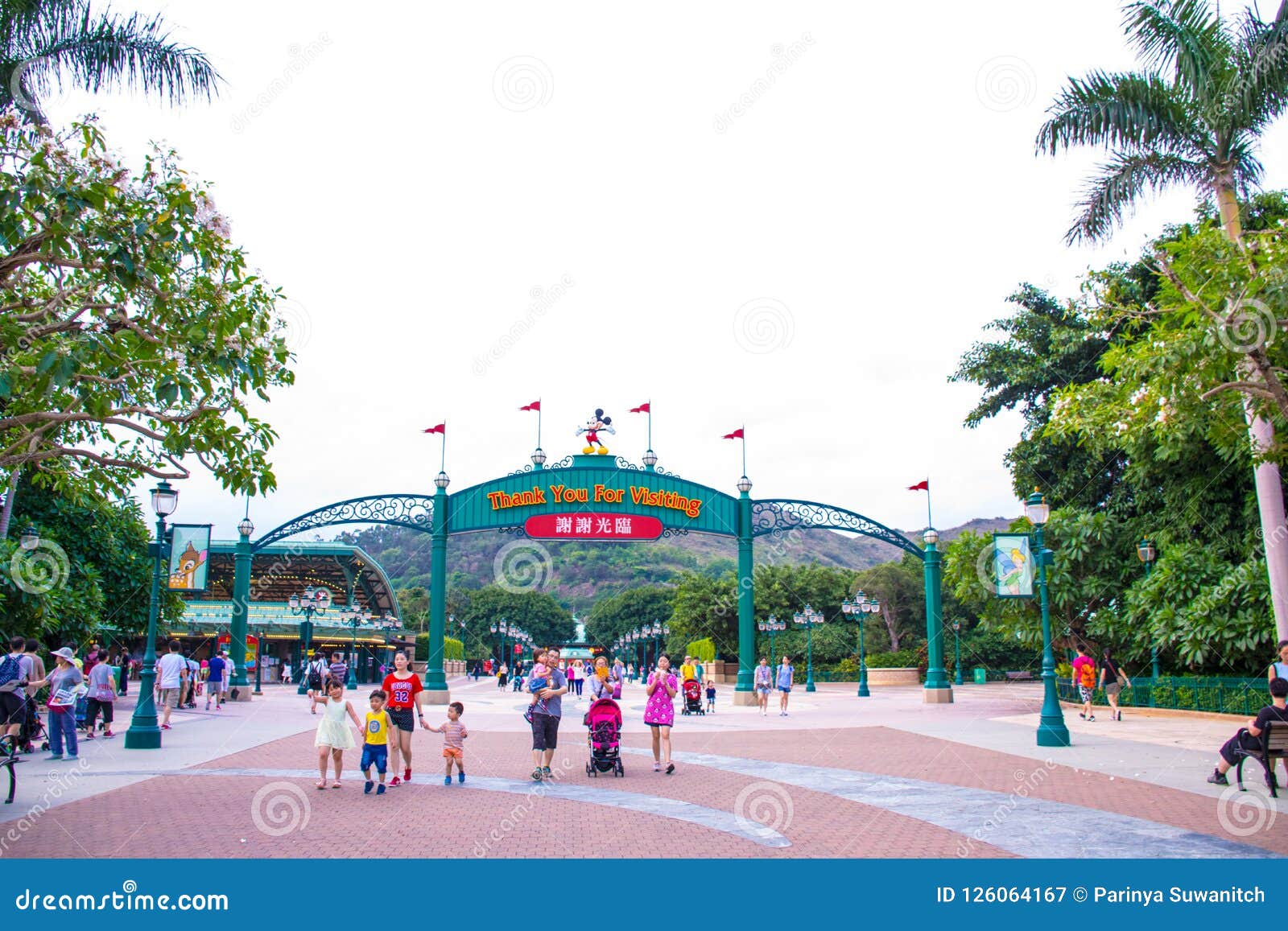 Hong Kong Disneyland Exit Signage Editorial Photography - Image of ...