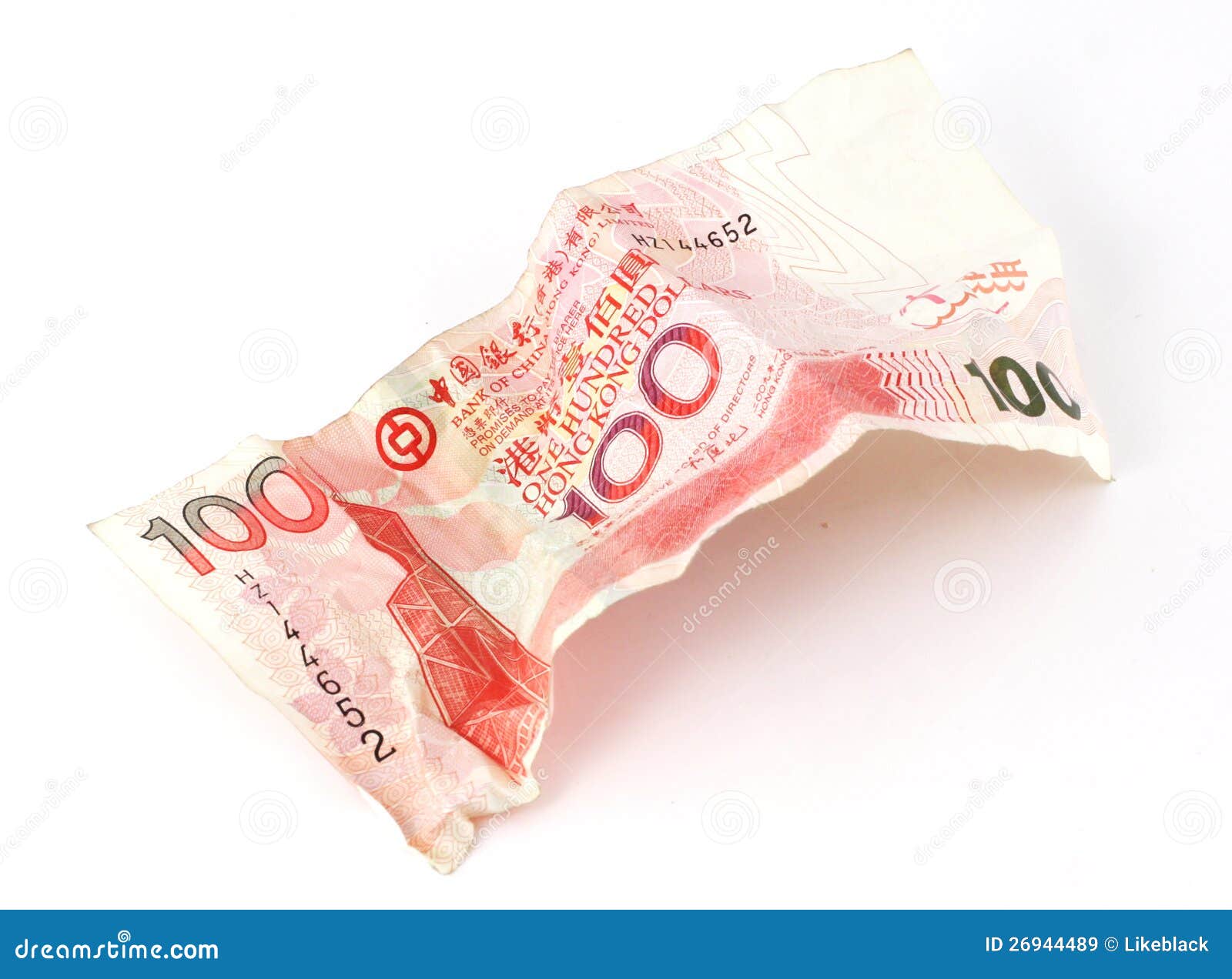 Hong Kong Dollar 100 Note stock image. Image of money - 26944489