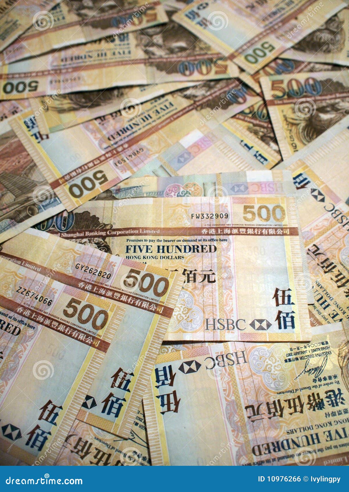 Hong Kong Dollar Notes stock photo. Image of business - 10976266