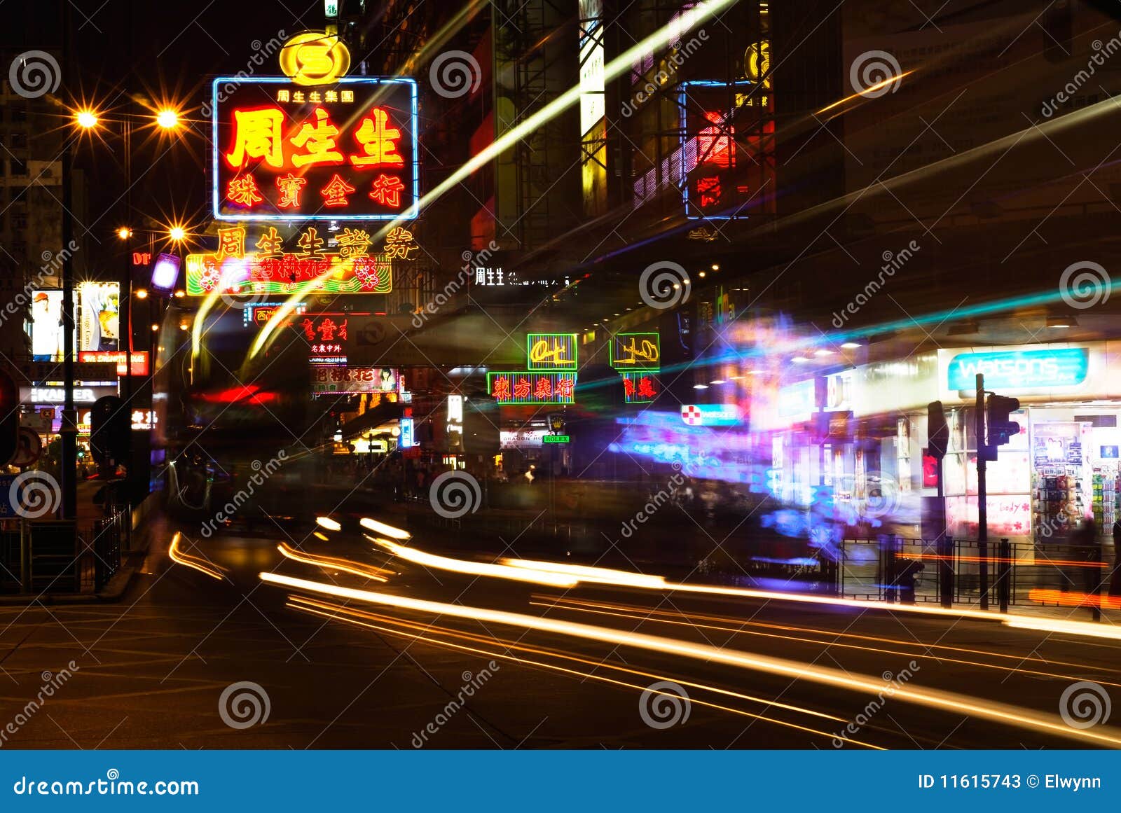 Hong Kong Famous Big and Glow Signboard Editorial Stock Photo - Image ...