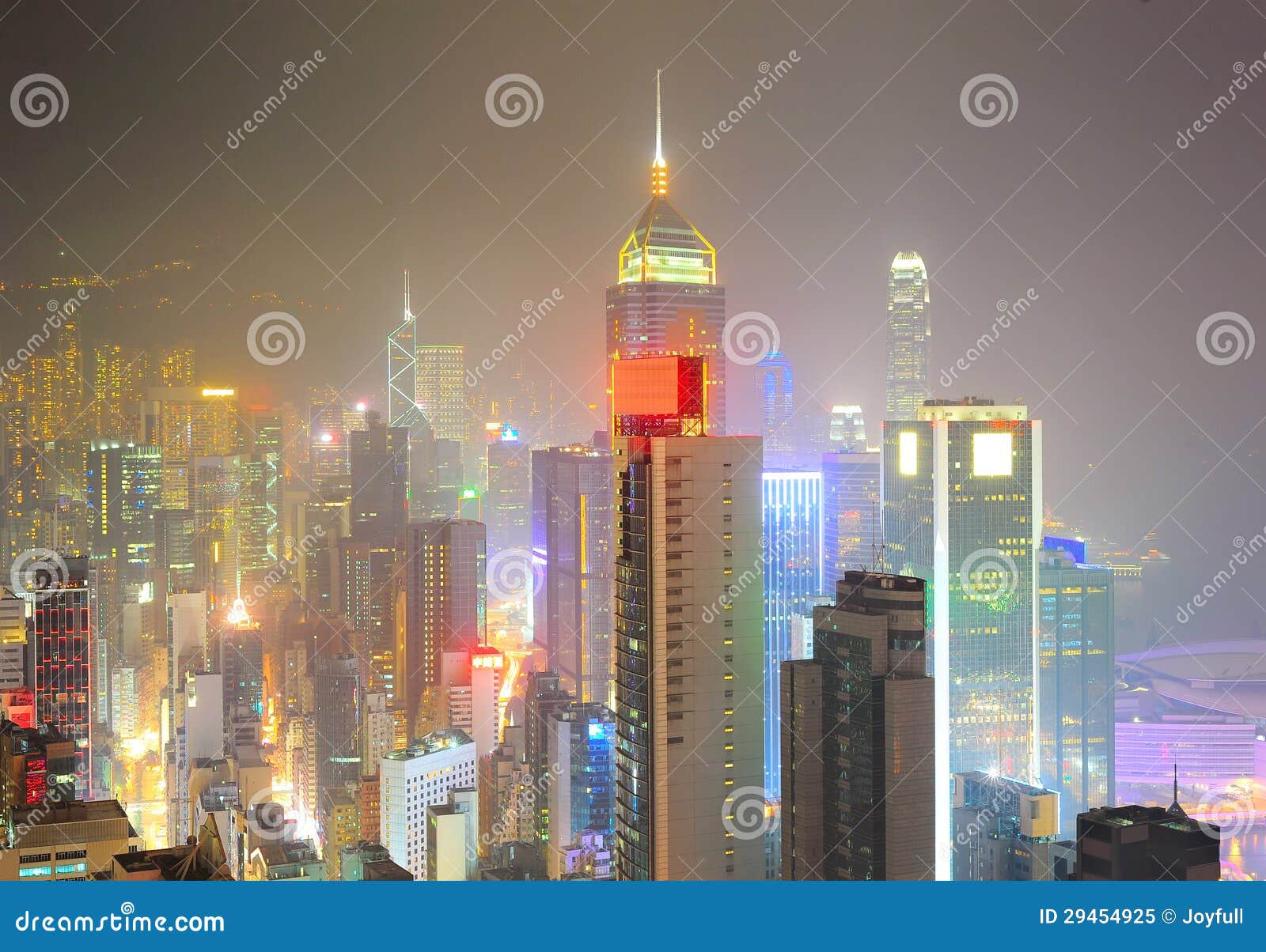 Hong Kong financial center stock image. Image of finance - 29454925