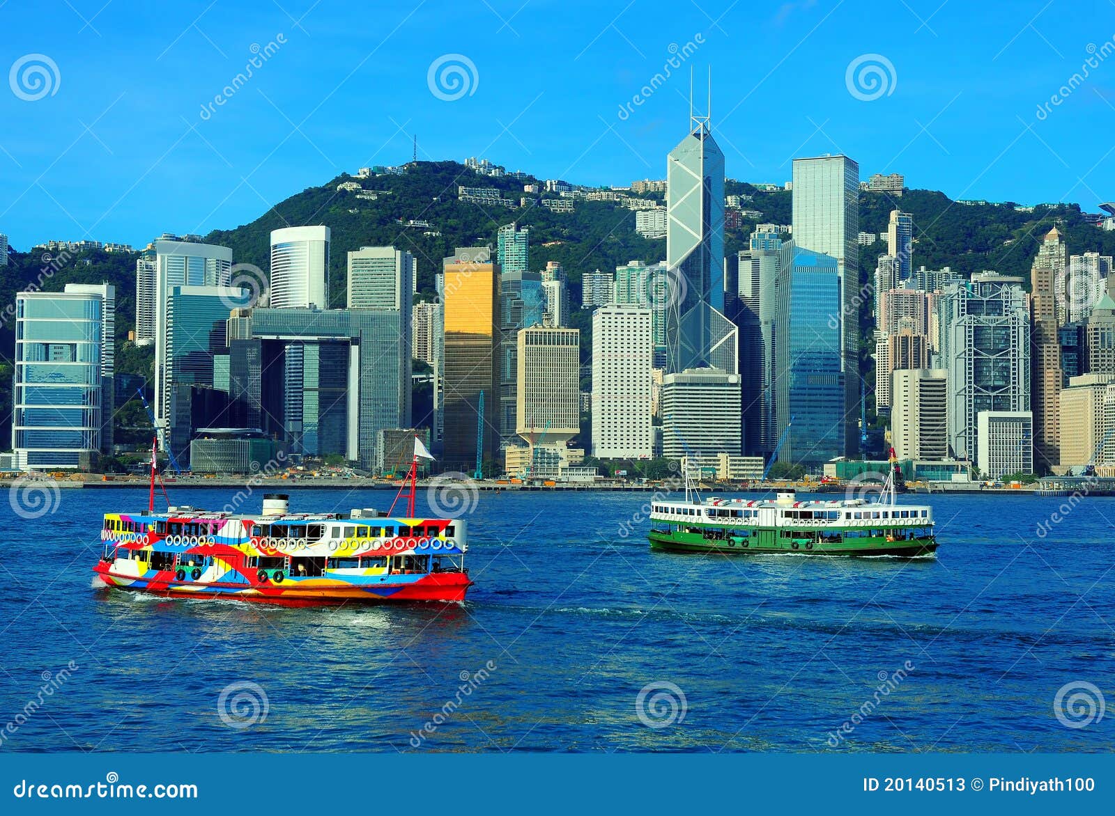 Hong Kong harbor view stock image. Image of harbor, boats - 20140513