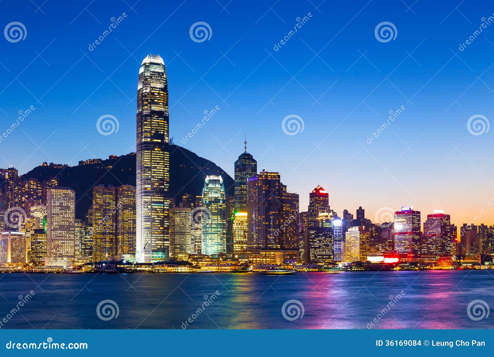 Hong Kong harbour stock photo. Image of business, harbor - 36169084