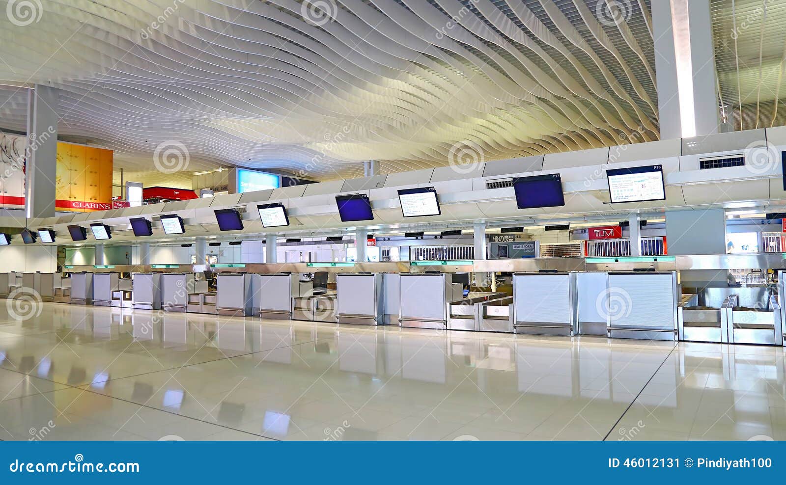 Hong Kong International Airport Check in Counters Editorial Photo ...