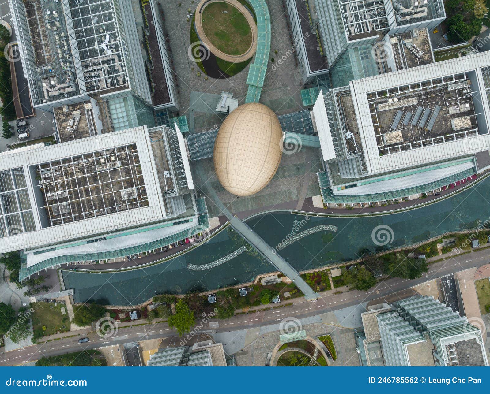 Top View of Hong Kong Science Park Stock Photo - Image of outside, construction: 246785562