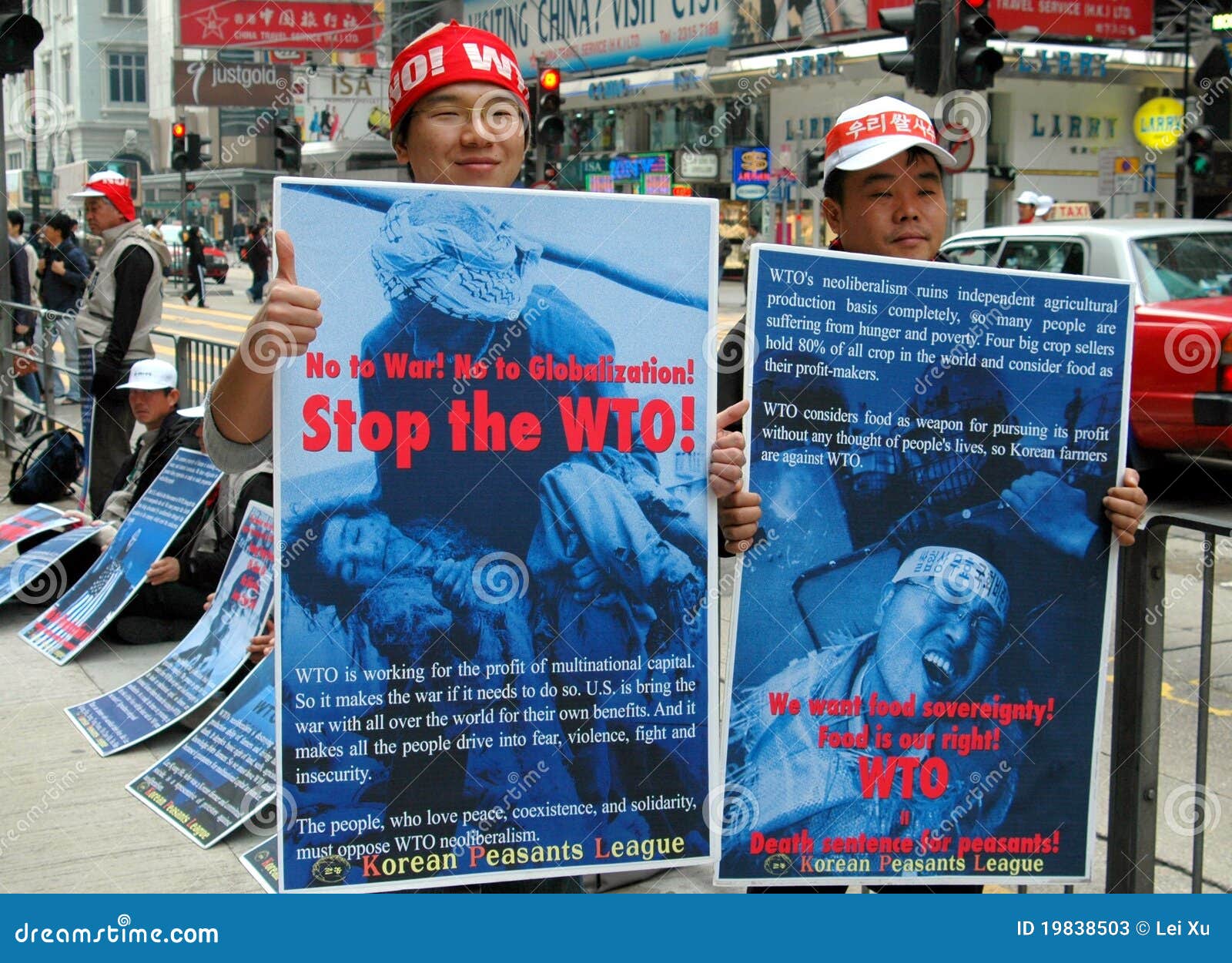 Hong Kong: Koreans Protesting WTO Meeting Editorial Stock Photo - Image ...
