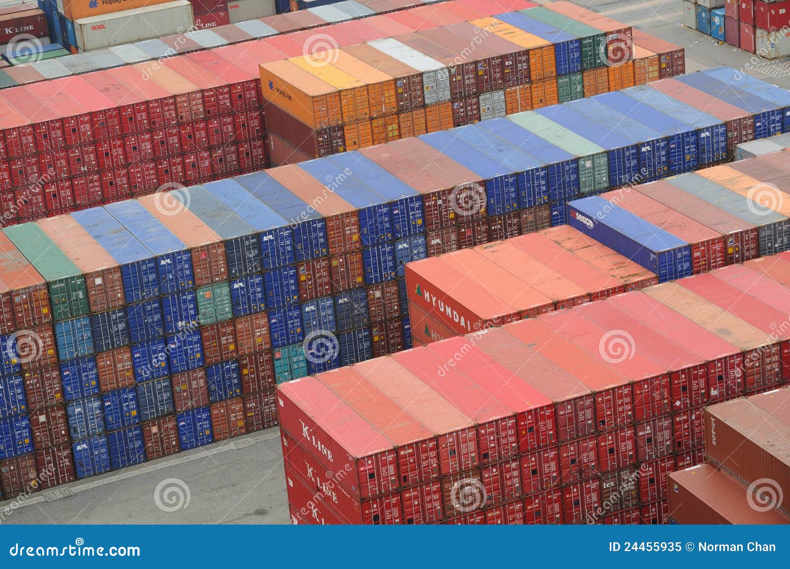 Hong Kong Kwai Chung Container Terminal Editorial Image - Image of ...
