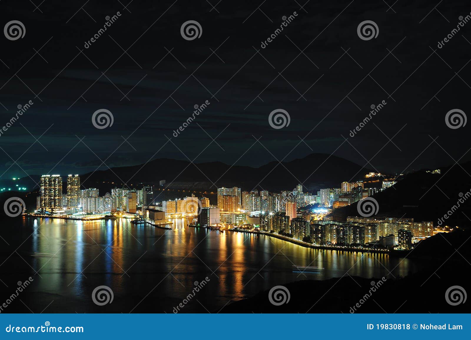 Hong Kong night scene stock photo. Image of asia, peak - 19830818