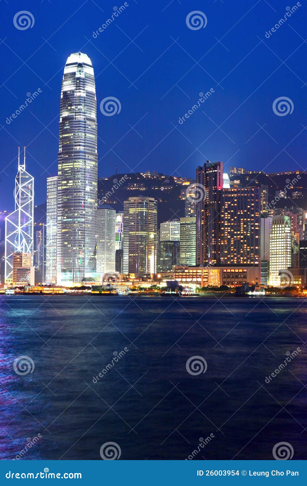 Hong Kong night view stock photo. Image of hongkong, beautiful - 26003954