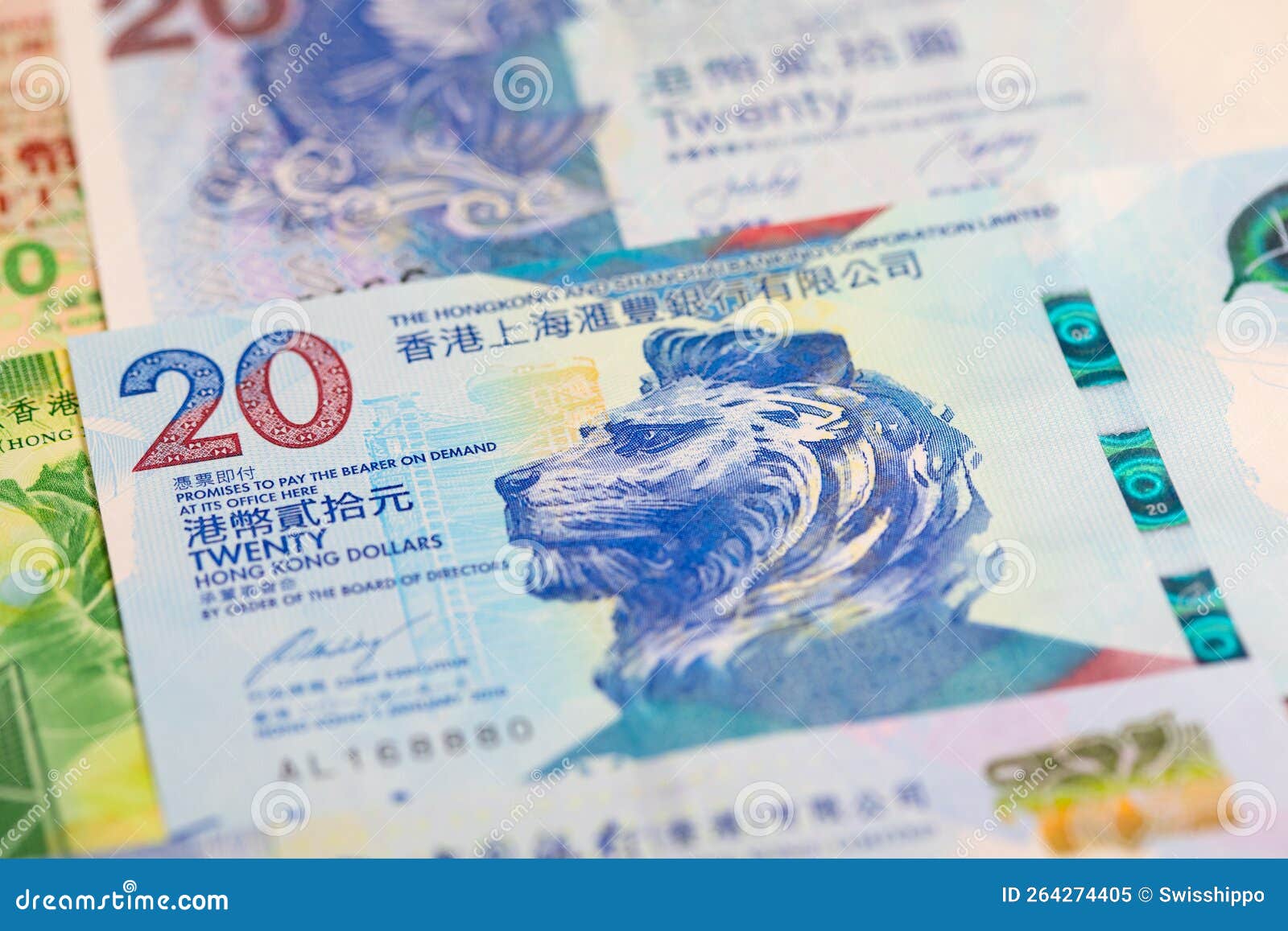 Hong Kong notes stock image. Image of china, financial - 264274405