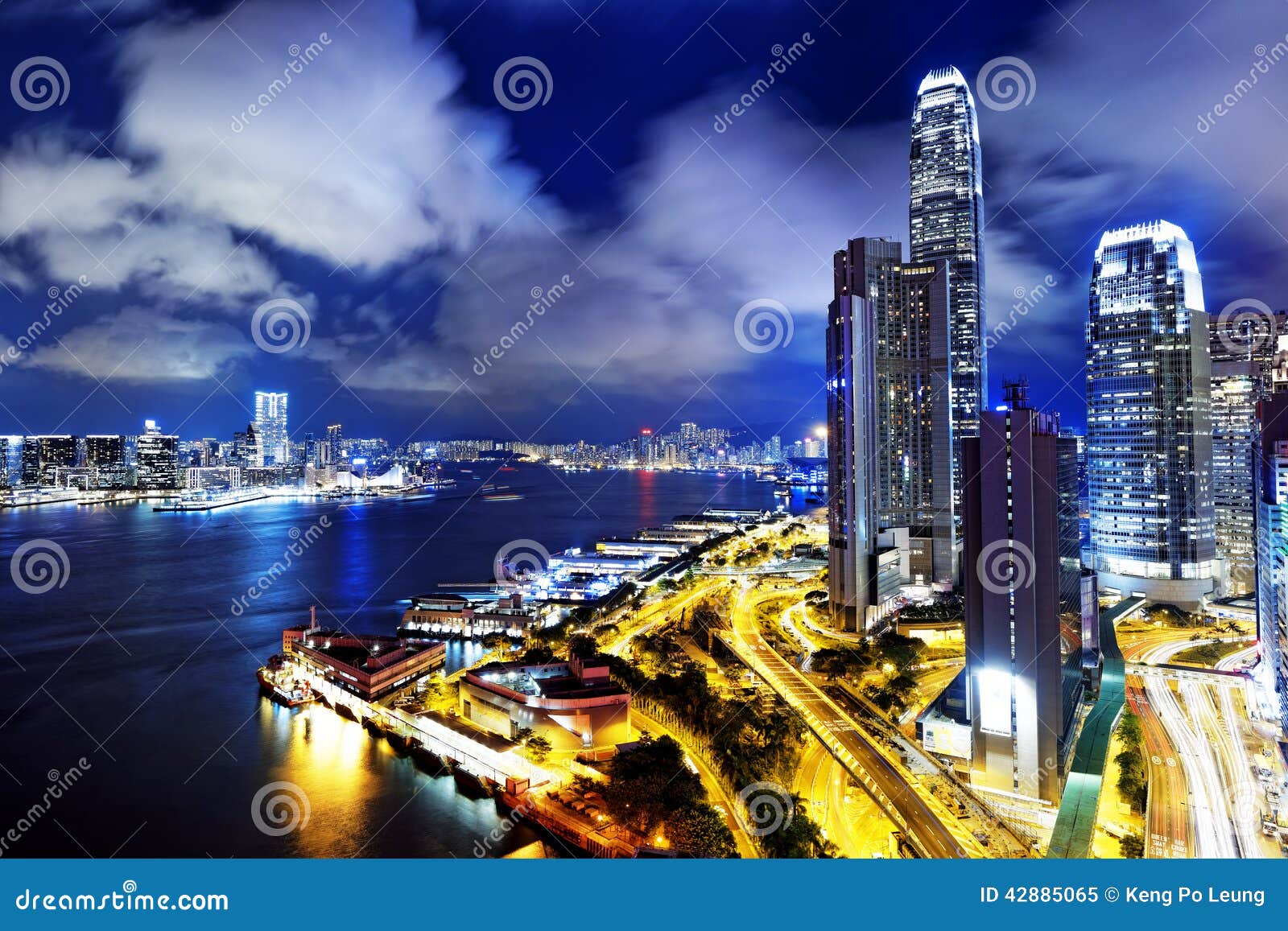 Hong kong office building stock image. Image of harbor - 42885065