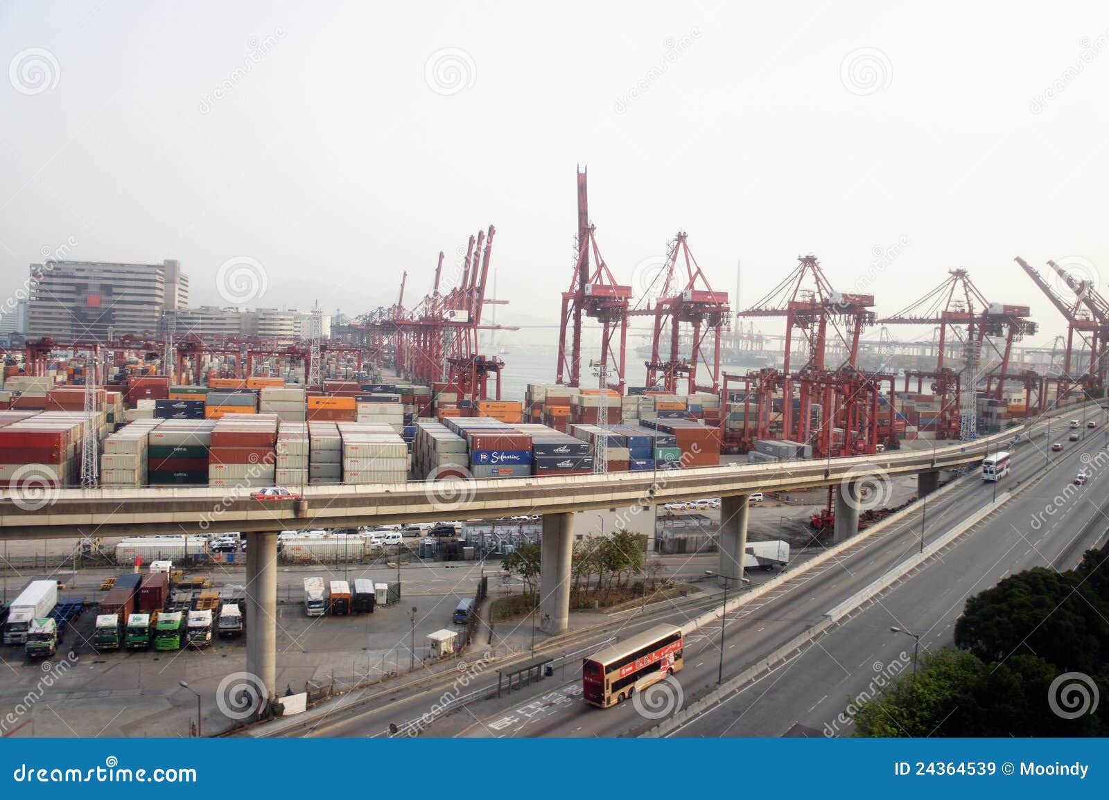Hong Kong Port editorial stock image. Image of harbour - 24364539
