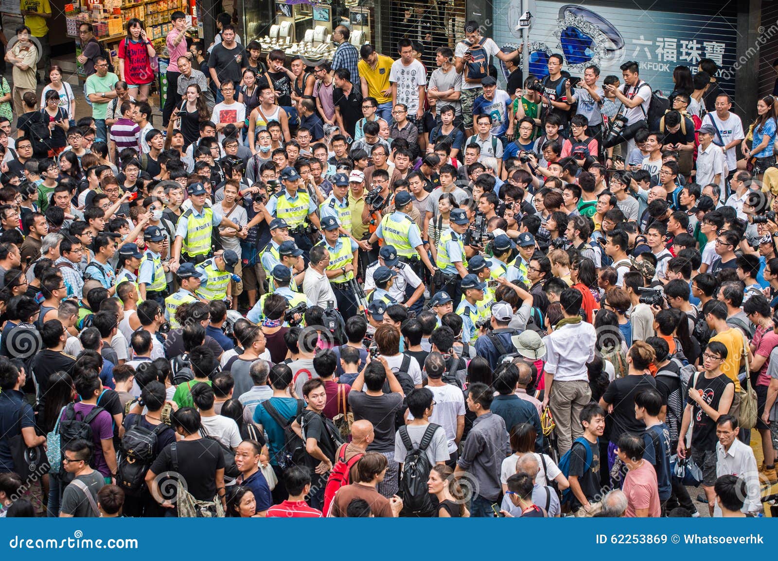 2014 Hong Kong Protesters Standoff Editorial Stock Image - Image of ...