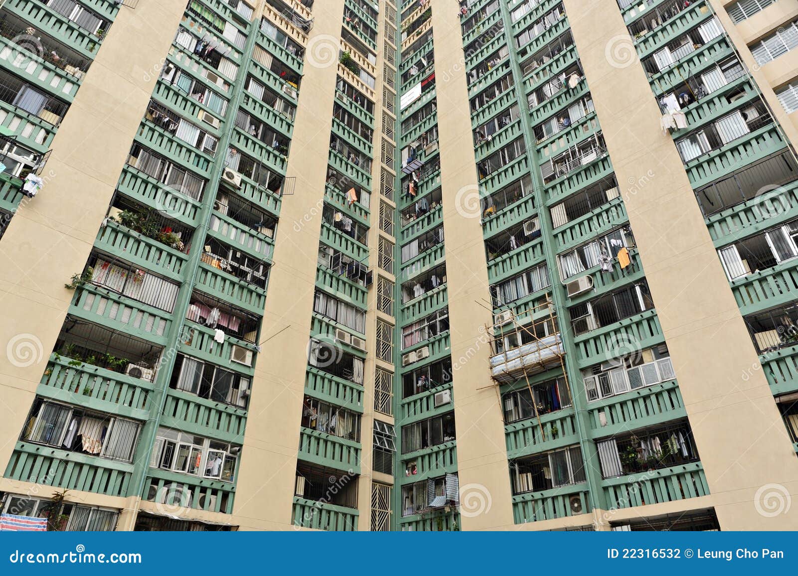 Hong Kong public housing stock photo. Image of land, china - 22316532