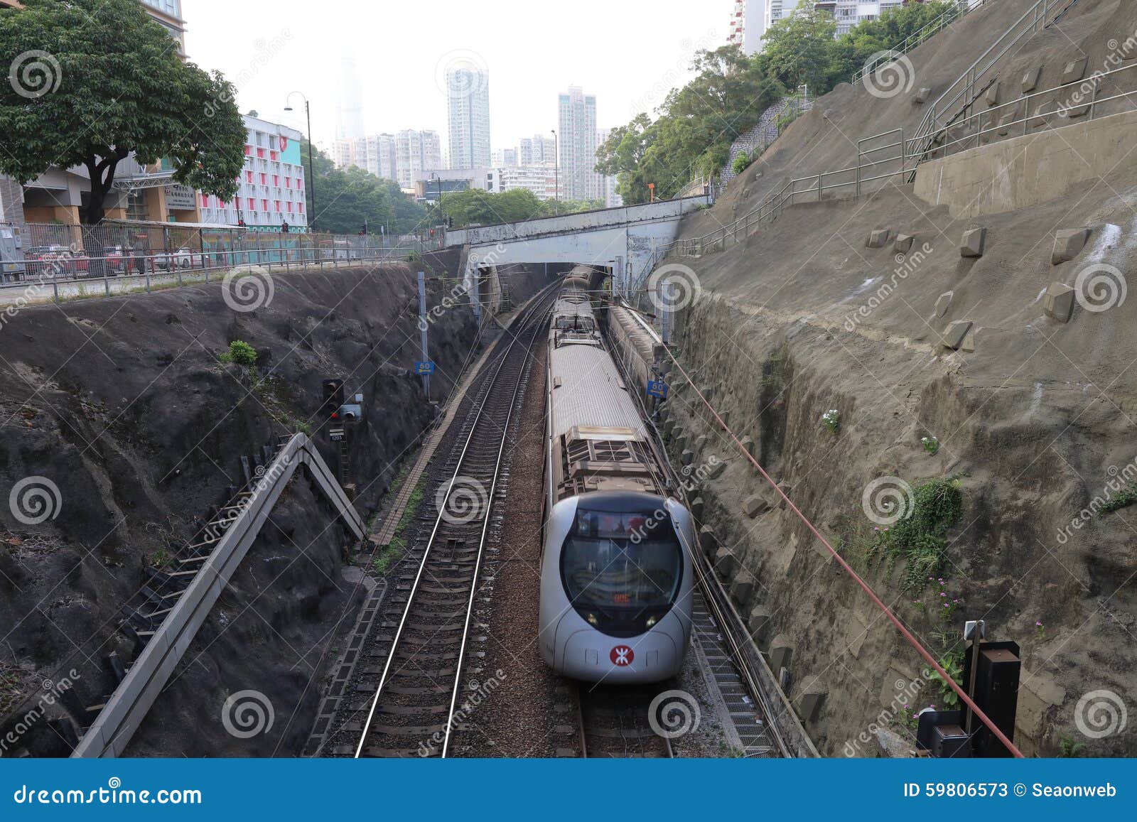 Hong Kong Railway of INTERCITY through TRAIN Editorial Stock Photo ...