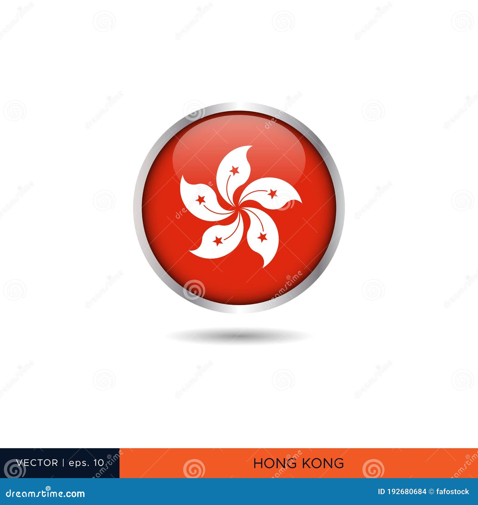 Hong Kong Round Flag Vector Design. Stock Vector - Illustration of icon ... Hong Kong Round Flag Vector Design. Stock Vector - Illustration of icon ...