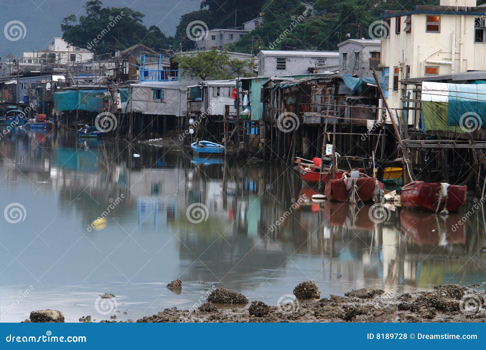 Hong Kong Rural stock photo. Image of junk, house, dusk - 8189728
