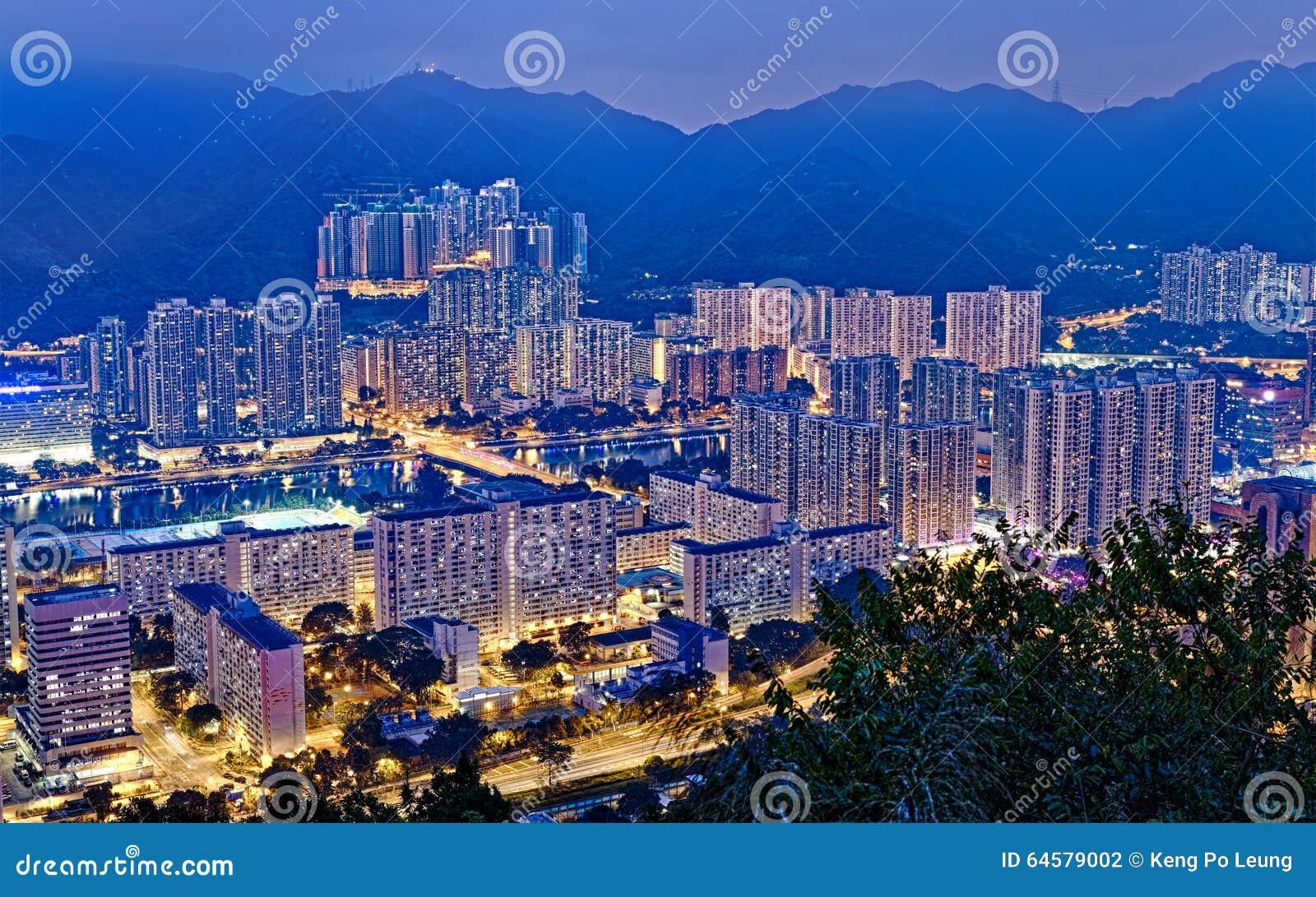 Hong Kong Sha Tin stock photo. Image of high, golden - 64579002