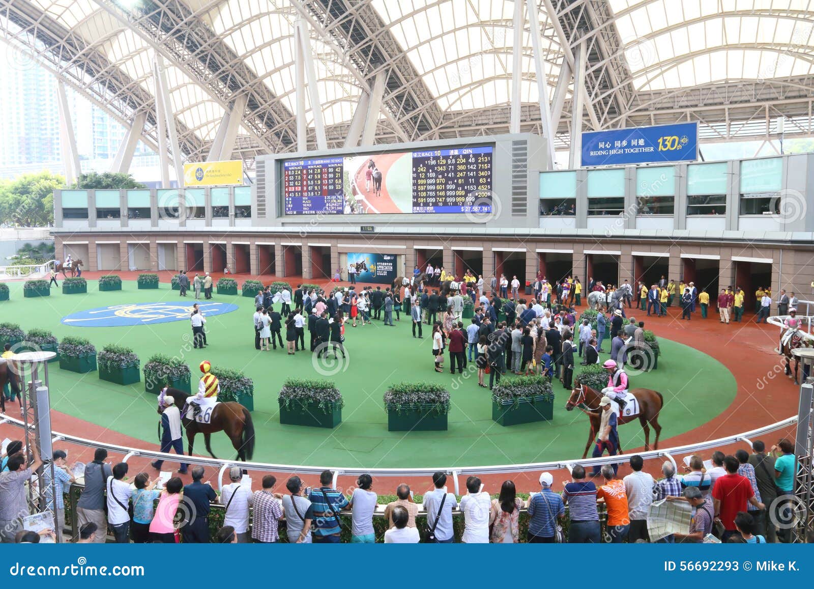 Hong Kong : Sha Tin Racecourse Editorial Stock Photo - Image of gate ...