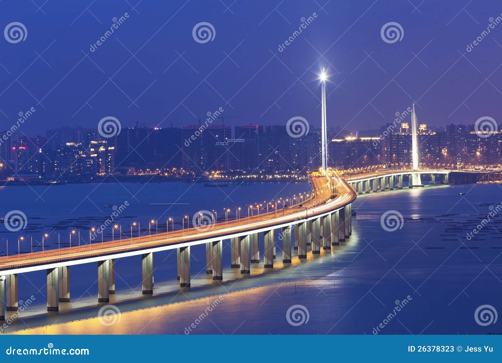 Hong Kong Shenzhen Western Corridor Bridge Stock Image - Image of ...