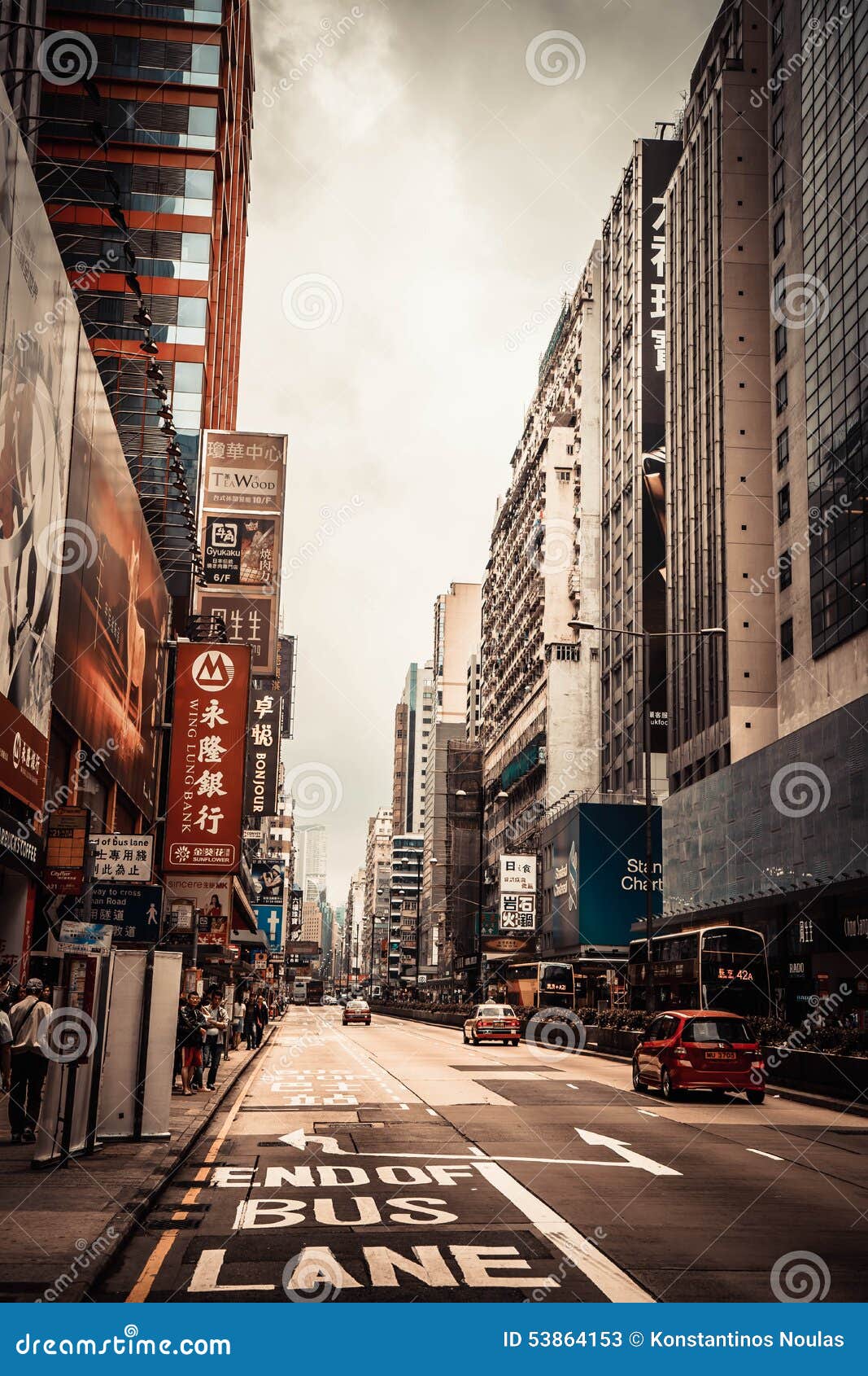 Hong Kong SkyLine Street editorial stock photo. Image of peak - 53864153