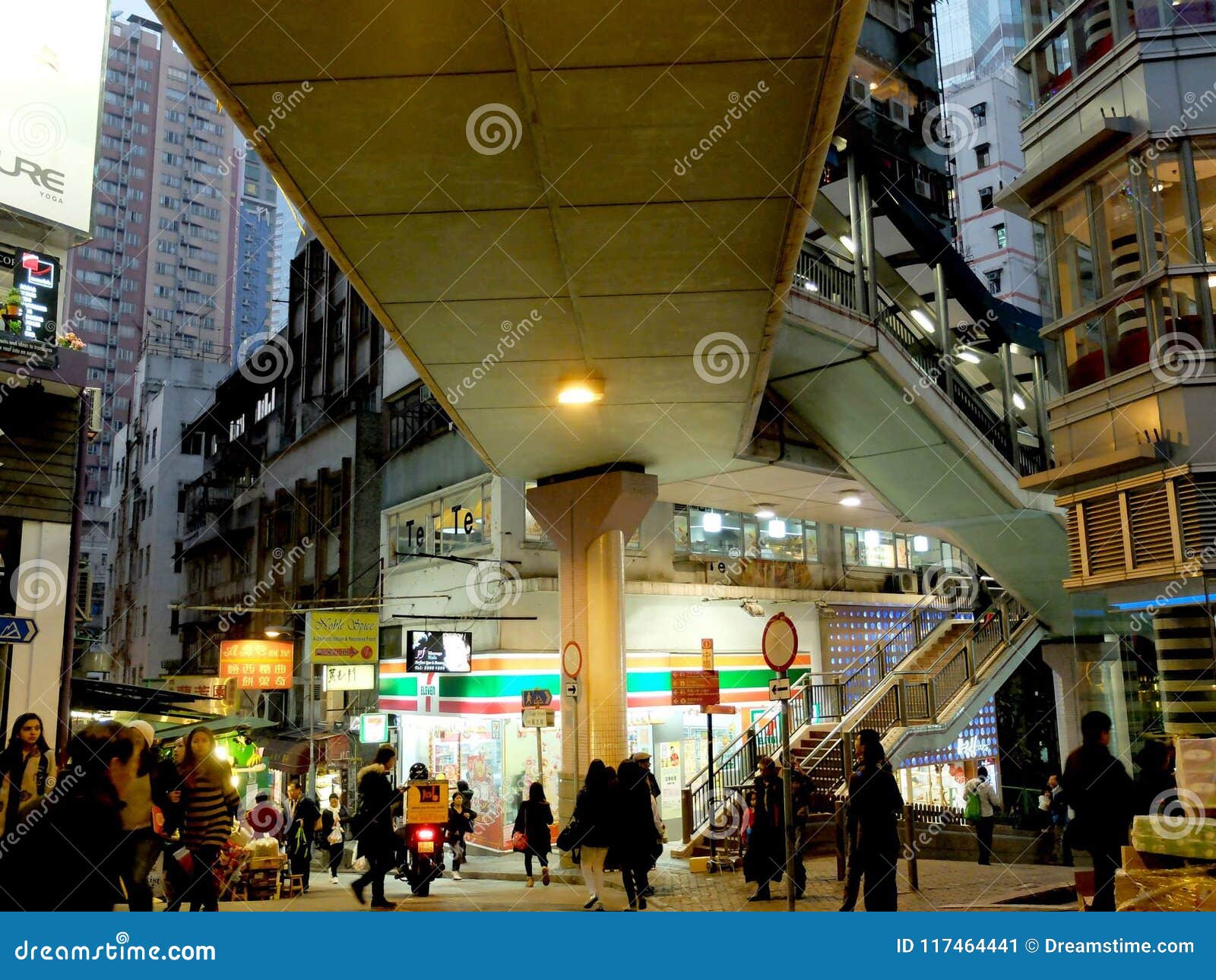 Hong Kong Soho editorial photo. Image of hong, asia - 117464441