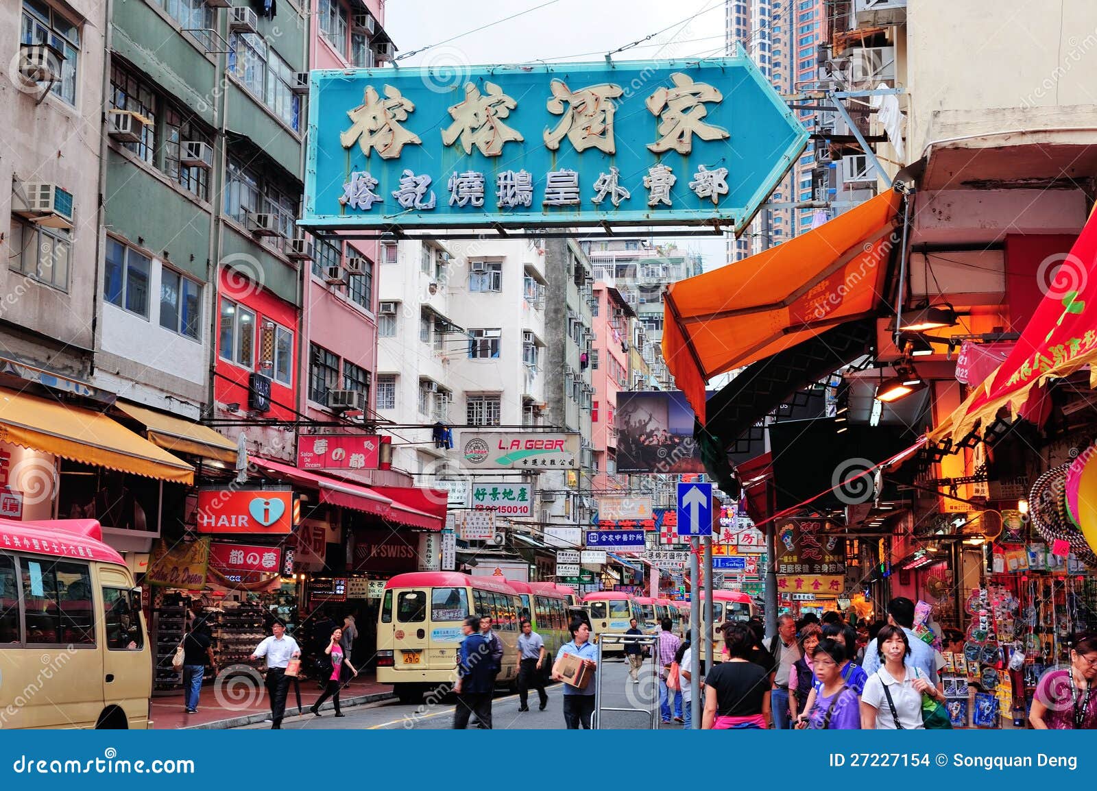 Hong Kong street view editorial stock image. Image of hongkong - 27227154