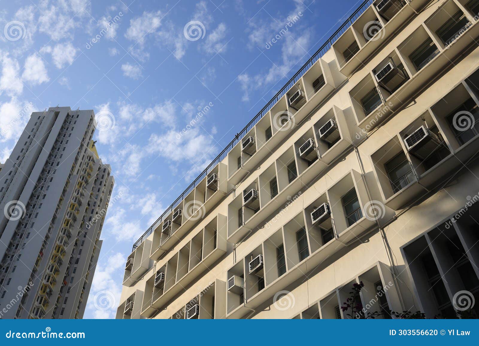 The Hong Kong Style School Building at SSP Jan 7 2024 Editorial Image ...