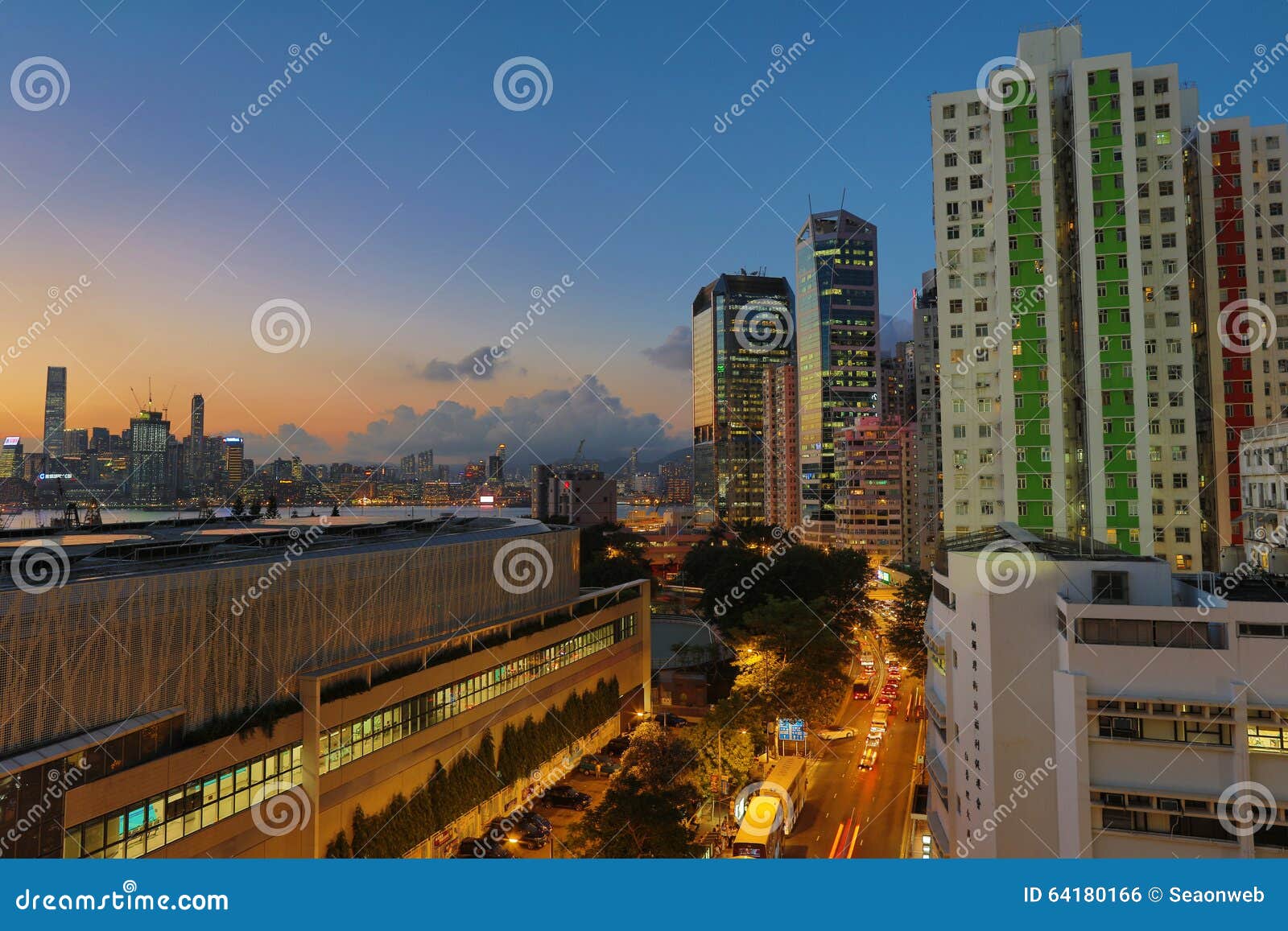 Hong Kong Sunset View by the Fall Season Editorial Photo - Image of ...
