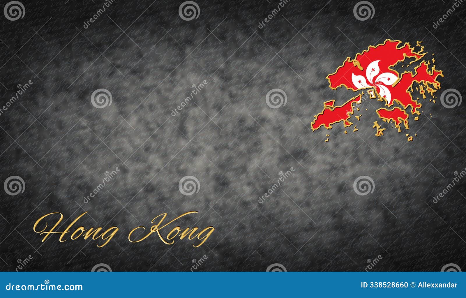 Hong Kong Symbols, Map of Hong Kong Stock Photo - Image of asia, crafts ...