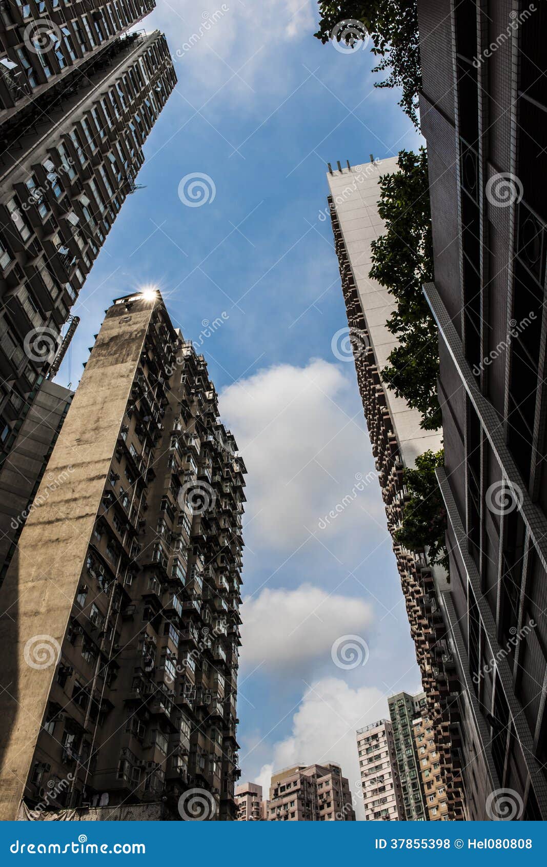 Hong Kong Tenements. Apartments in Hong Kong, China Stock Photo - Image ...